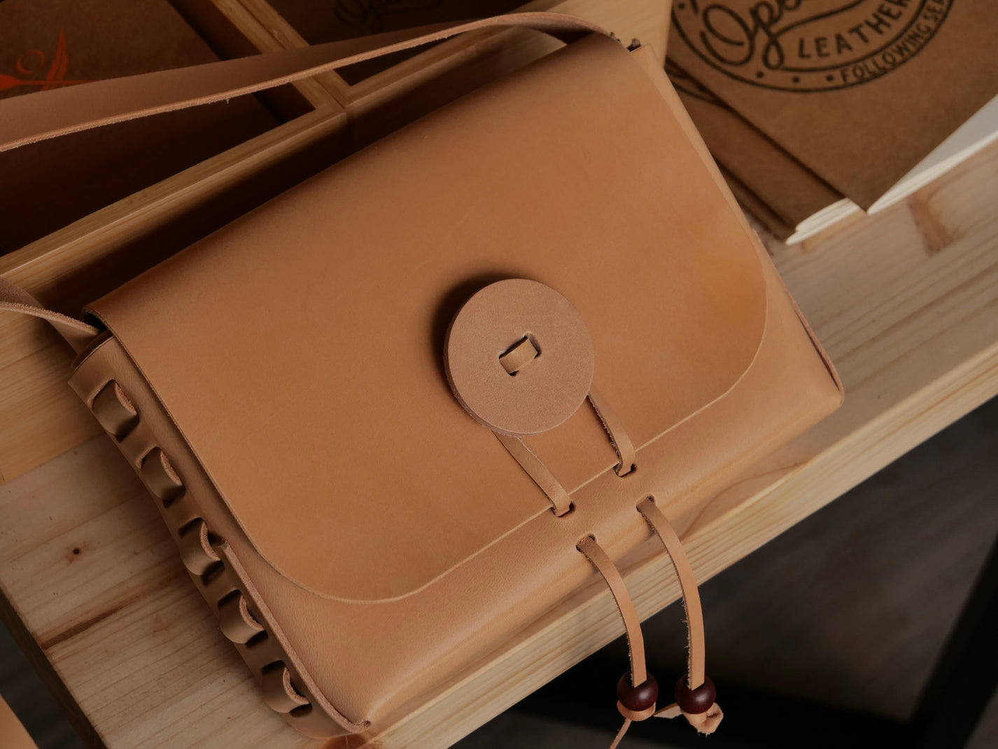 Japanese Style Lace Bag Pattern – Open Sea Leather Craft