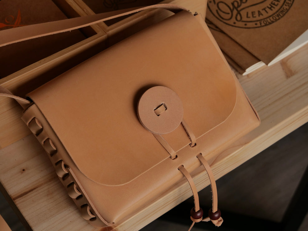 Japanese Style Lace Bag Pattern – Open Sea Leather Craft